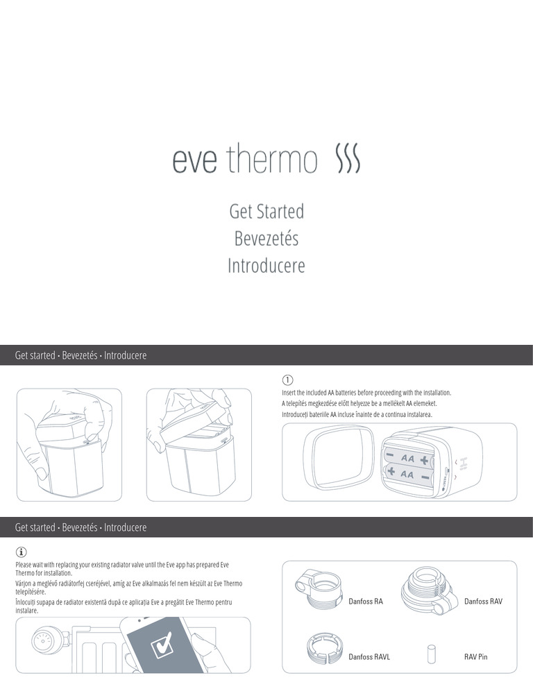 Eve Thermo Smart Radiator Valve - EN, HU | PDF