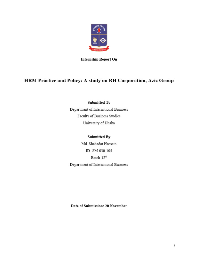 105 Md Shahadat Hossain Pdf Human Resource Management Human Resources 