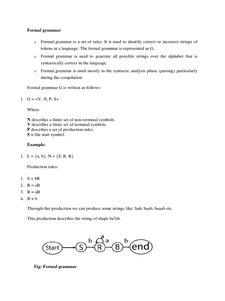 Formal Grammar | PDF