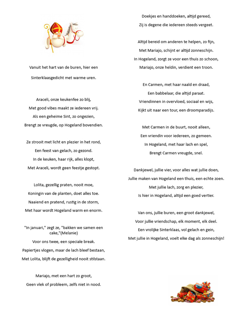Sint Gedicht | PDF