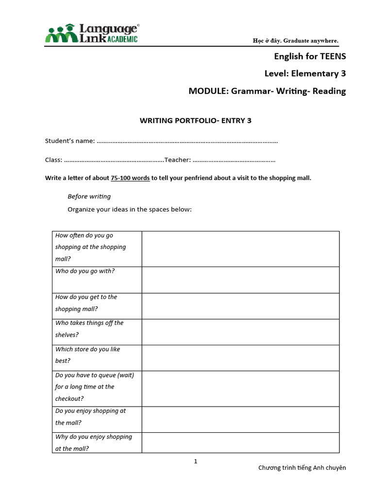 Writing Portfolio 3 (HW) | PDF