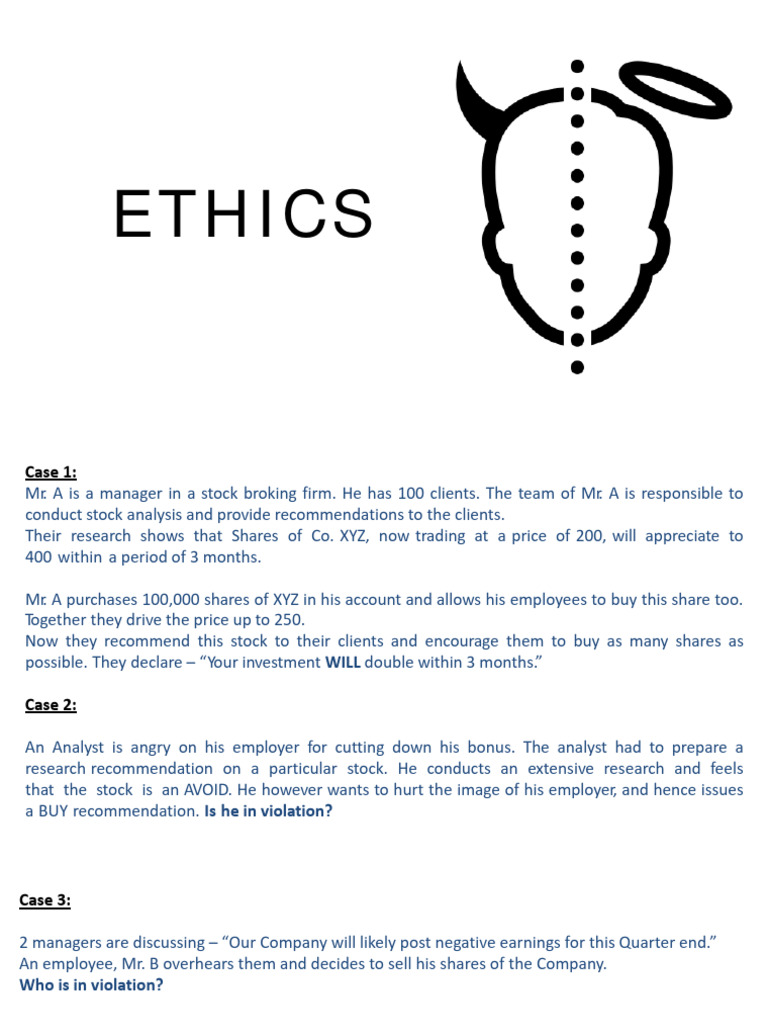 1 - Code of Ethics | PDF | Securities (Finance) | Financial Analyst