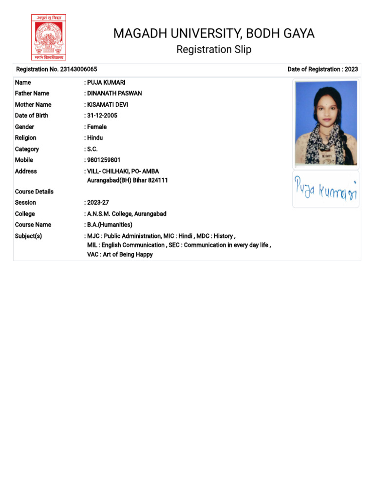 (Admissions 2023) Magadh University, Bodh Gaya | PDF | Religion ...