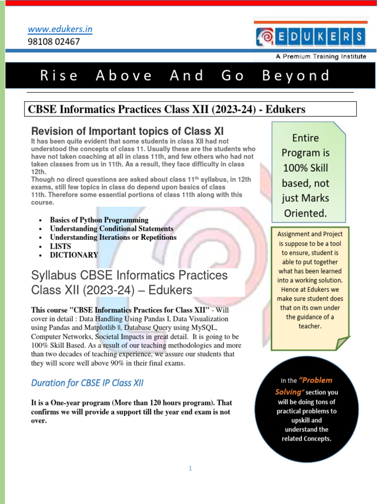 CBSE Informatics Practices Class XII | PDF | Computer Network | World Wide Web