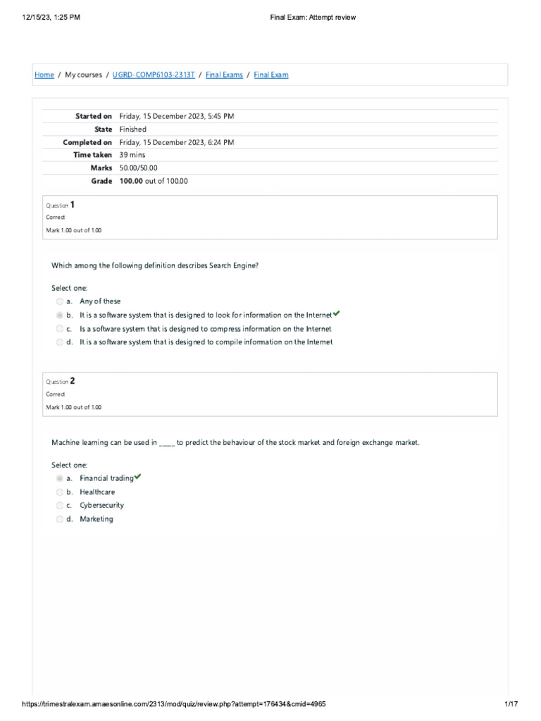 Current Trends and Issues - Final Exam - Attempt - 2 Review | PDF