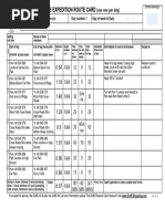 Route Card Template Completed | PDF