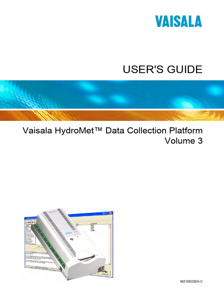 Hydromet Data Collection Platform Users Guide Vol 3 M210933EN-C - Small ...