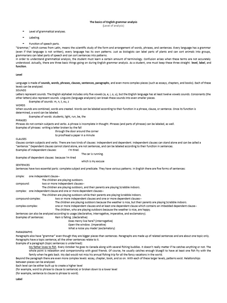 Understanding English Grammar Basics | PDF | Pronoun | Verb