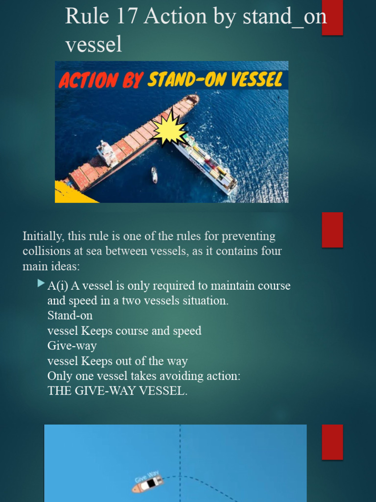 Rule 17: Stand-On Vessel Actions | PDF