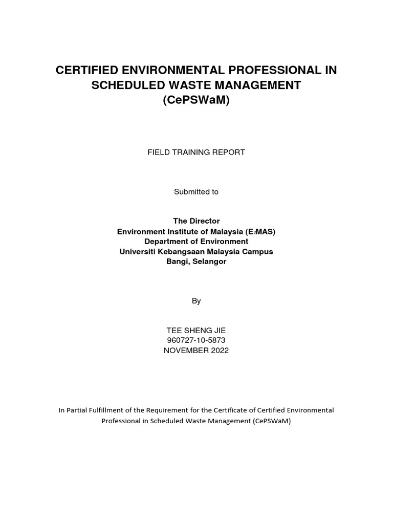 Fully Complete | PDF | Waste | Waste Management