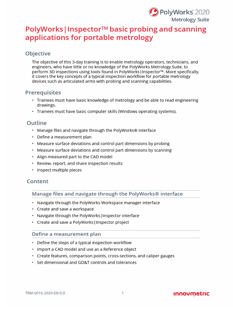 2020 PWInspector Training Outline Probing Scanning Portable | PDF | Computer Aided Design ...