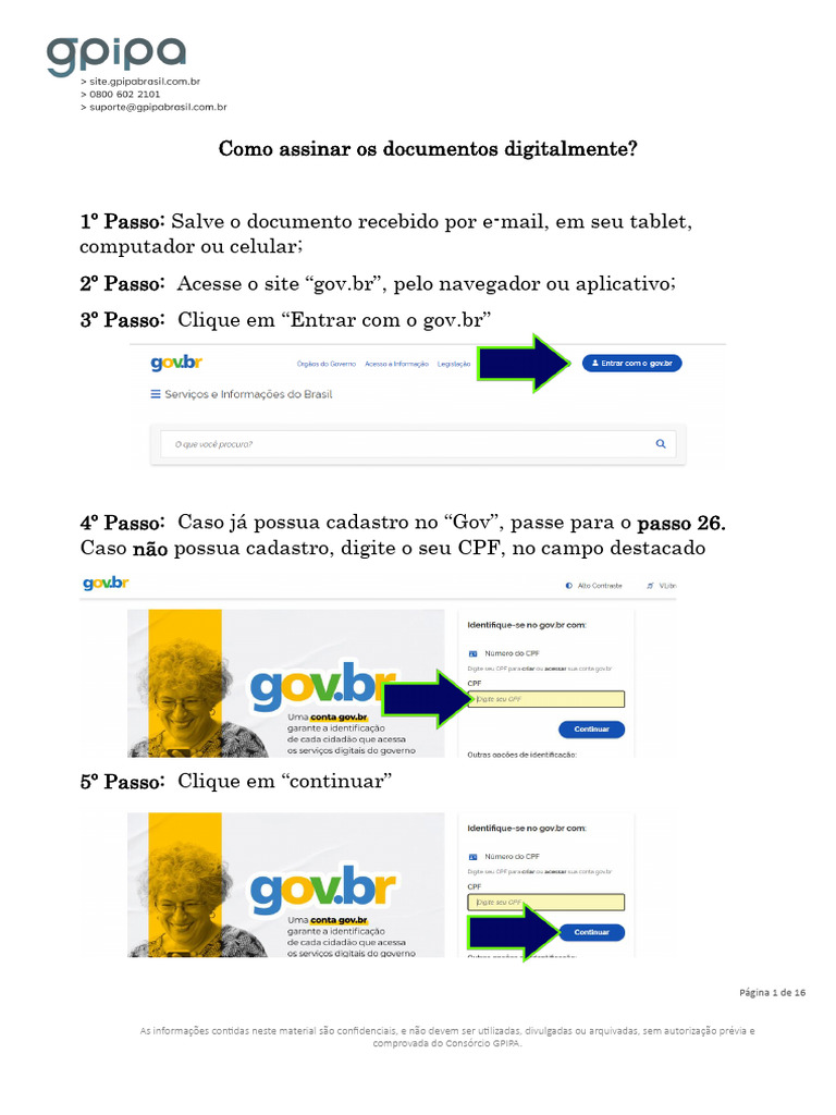 Guia de Assinatura Digital Gov.br | PDF