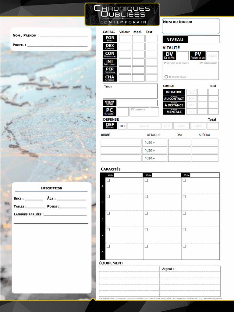 Fiche COC 2.3.5 Editable | PDF
