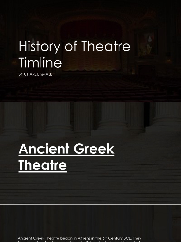 history of theatre timeline | PDF | Tragedy | Theatre