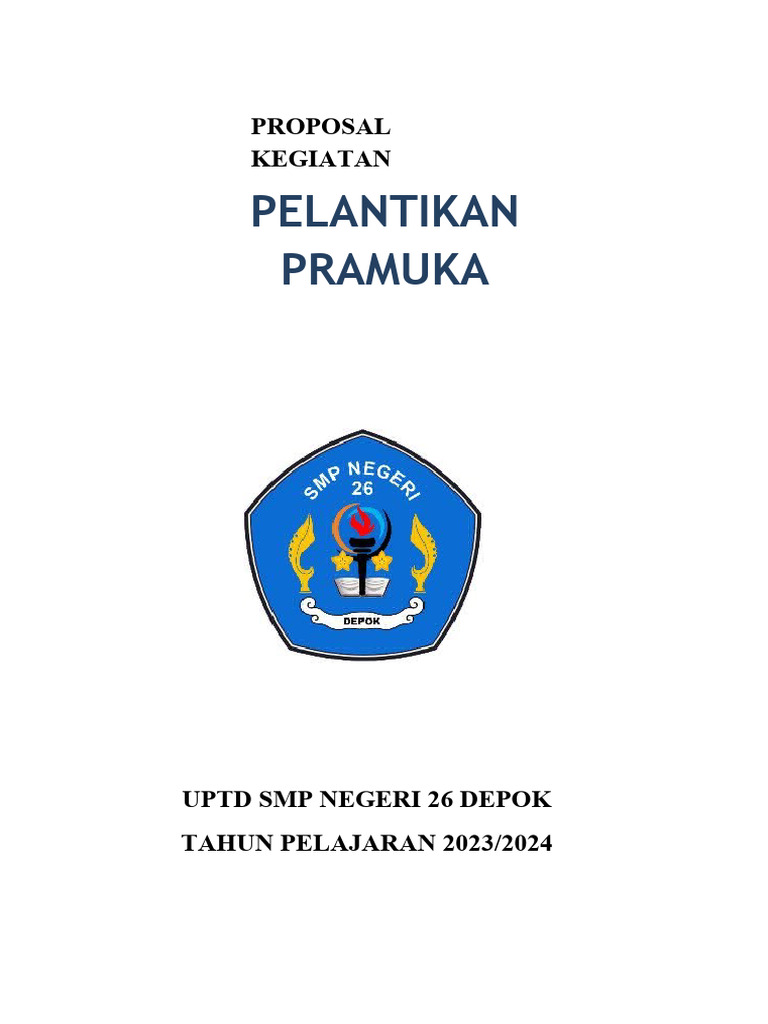 PROPOSAL Pramuka 2023 | PDF | Karier & Perkembangan
