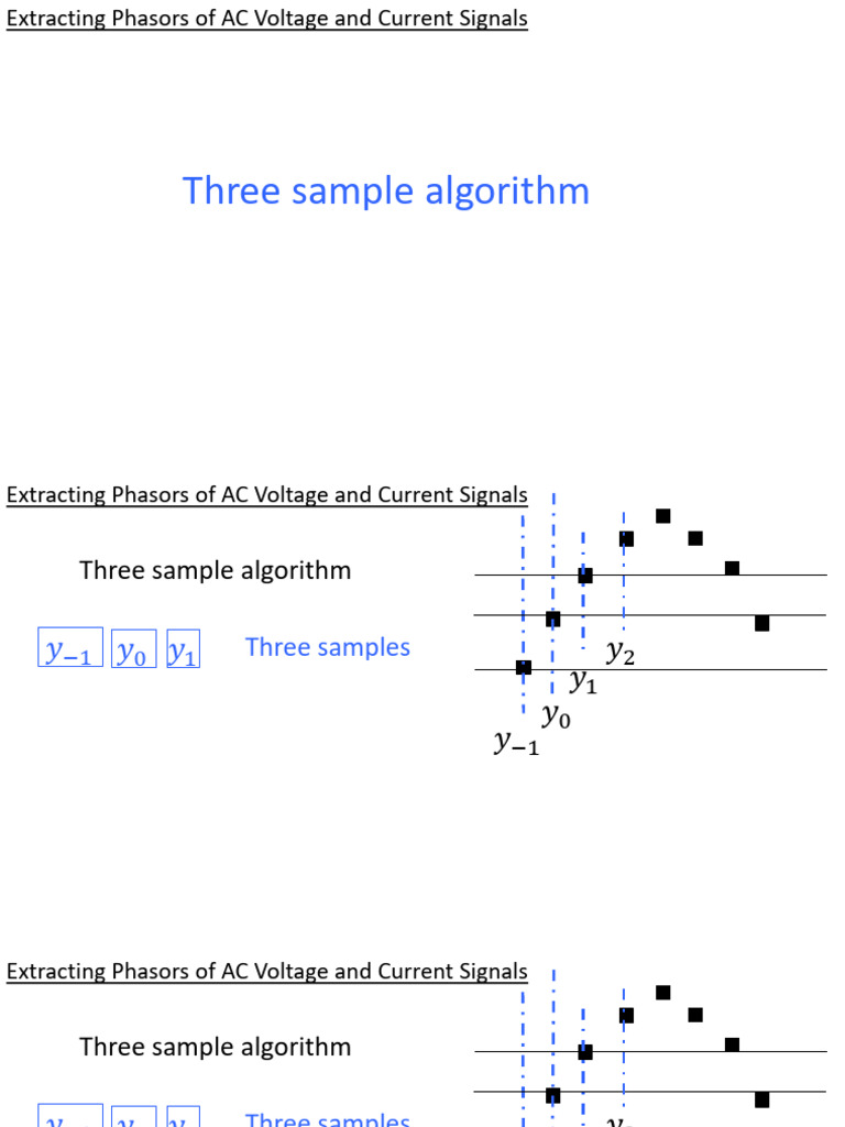 LEC 6 Phasor Extraction - Continue - THREE - Sample | PDF | Alternating Current | Electromagnetism