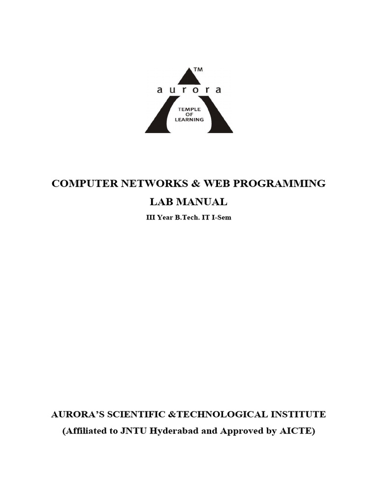 CN Lab Manual | PDF | Computer Network | World Wide Web