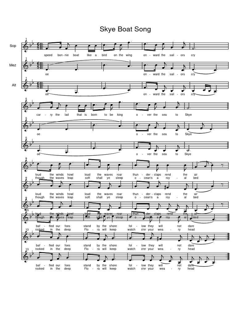 Skye Boat Song | PDF