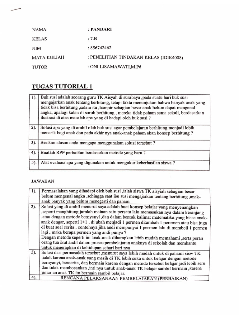 Tugas Tutorial 1 PTK Pandari | PDF