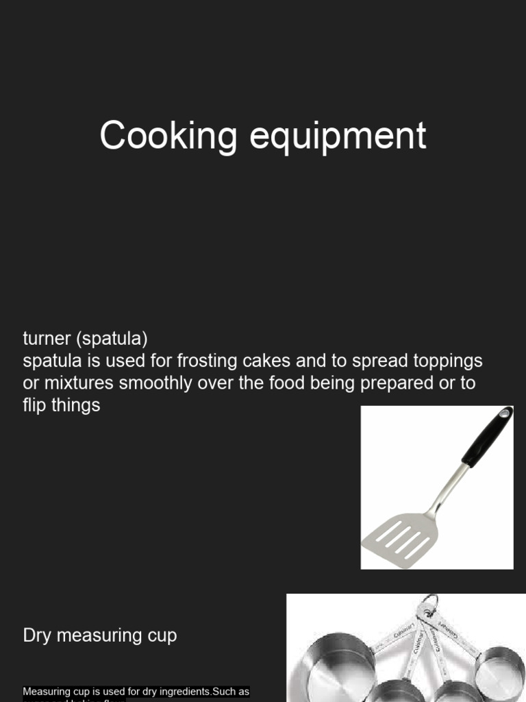 Marcos Copy of Kitchen Equipment | PDF | Cooking | Spoon