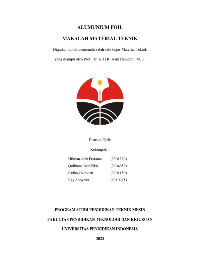Makalah Alufoil Kel 4 Matek | PDF