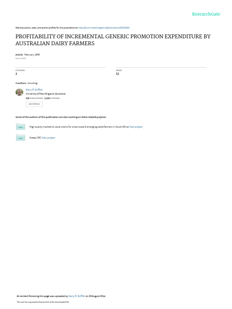 Profitability of Incremental Generic Promotion Exp | PDF | Elasticity (Economics) | Supply ...