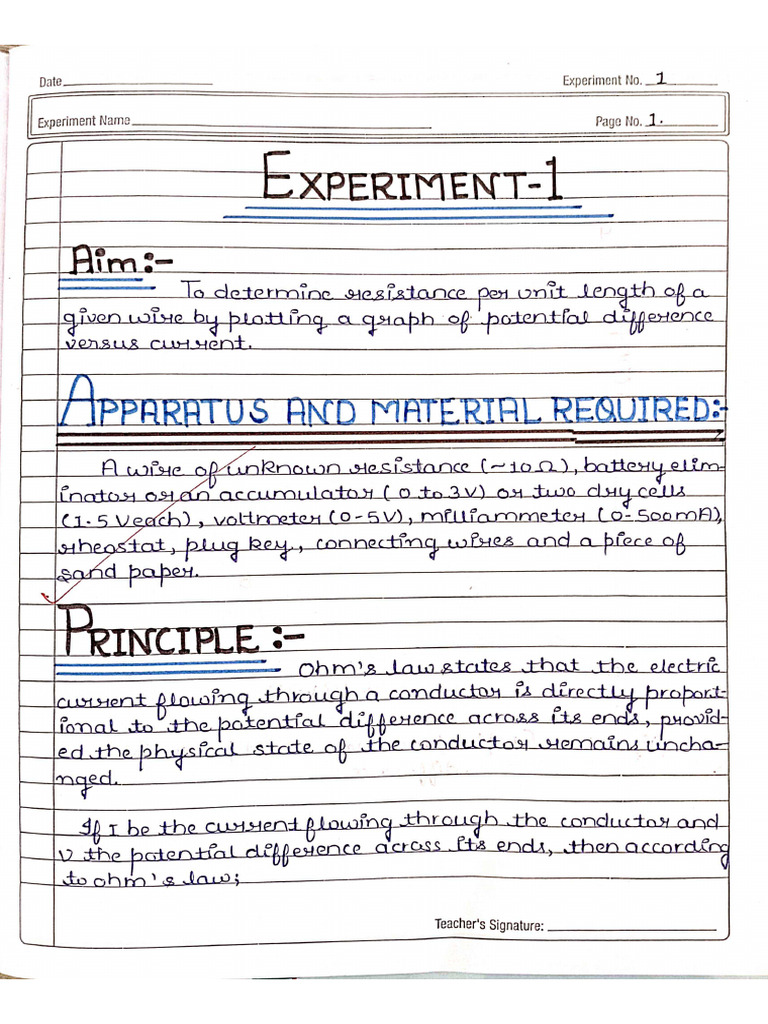 Experiment No - 01 | PDF