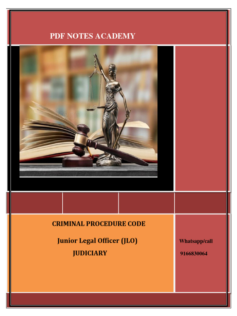 JLO English Criminal Procedure Code | PDF | Bail | Arrest