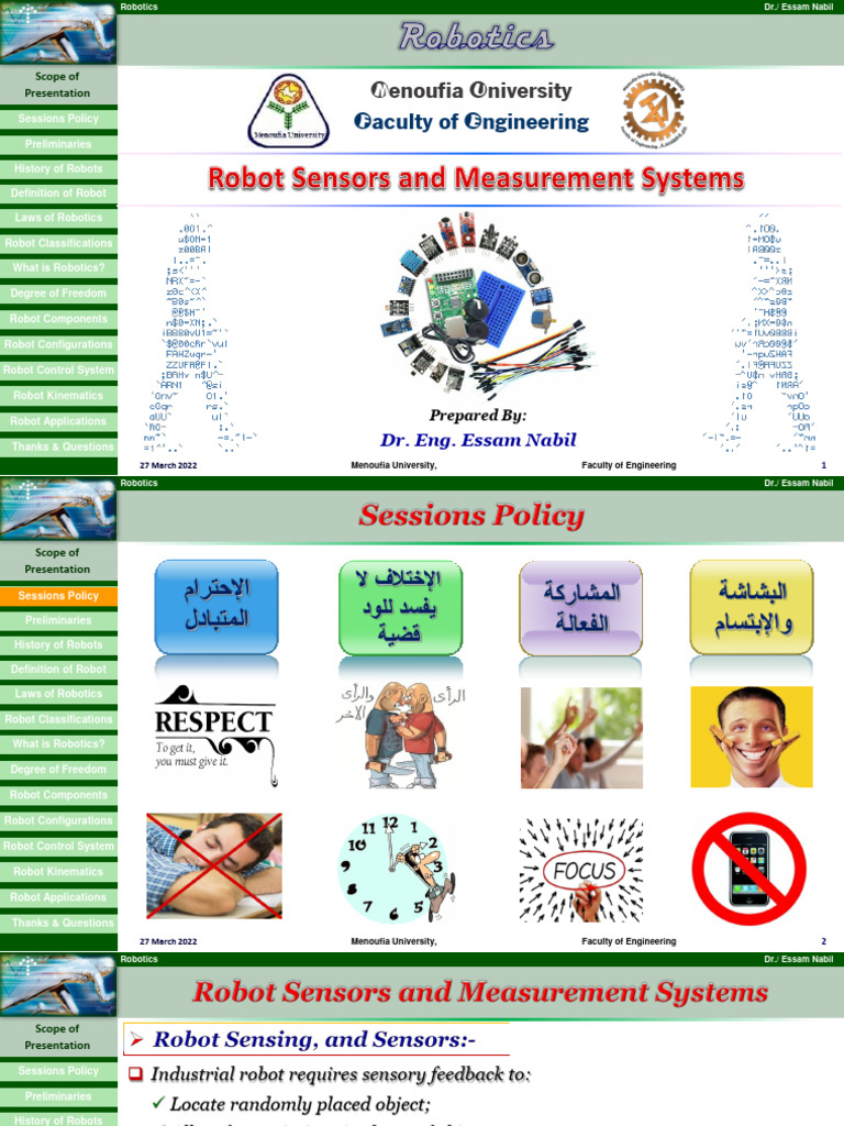 Lecture No. 5 - Robotics | PDF | Accuracy And Precision | Robotics Lecture No. 5 - Robotics | PDF | Accuracy And Precision | Robotics
