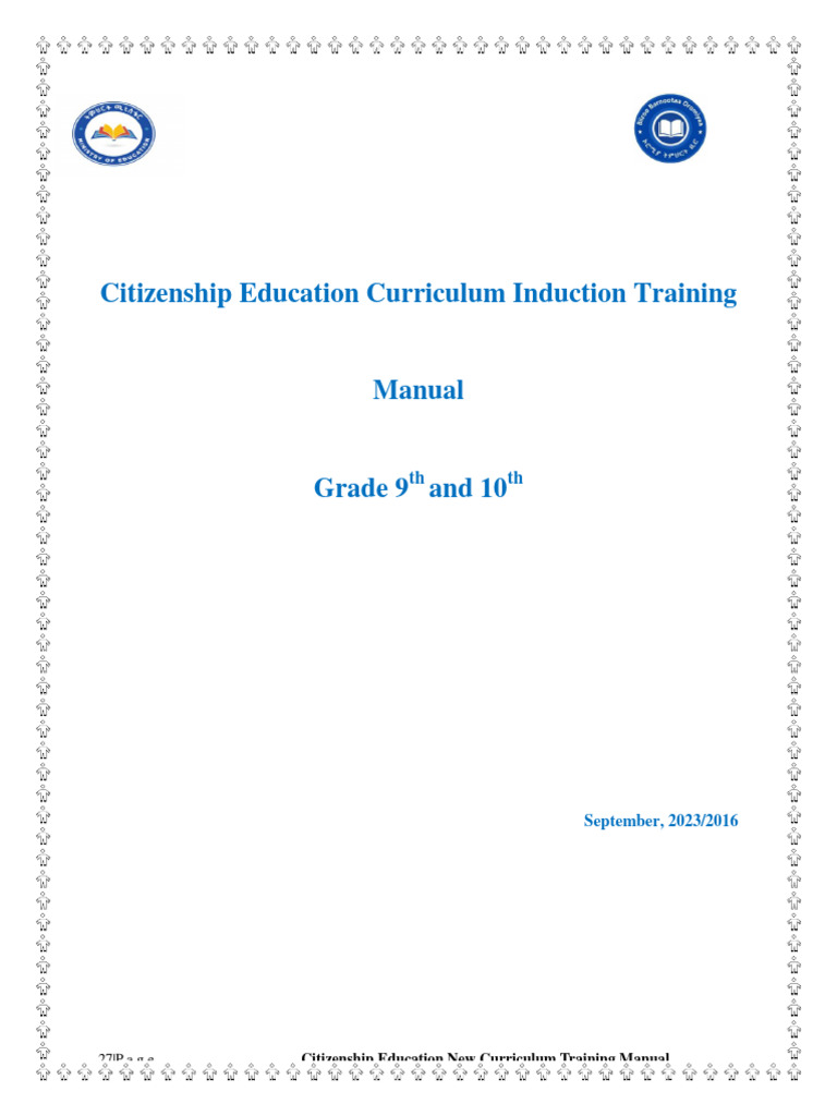 Citizenship Education Training Manual Update Pdf Teaching Method