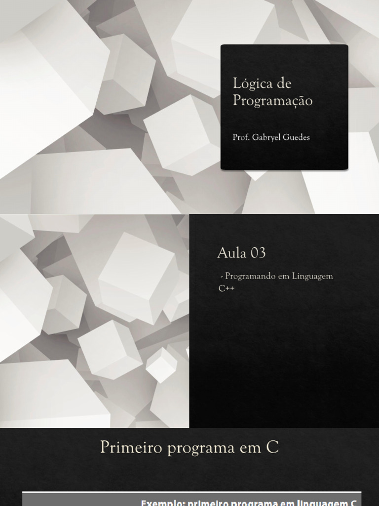 Lógica de Programação - Aula 03 | PDF | Função (Matemática) | C ...