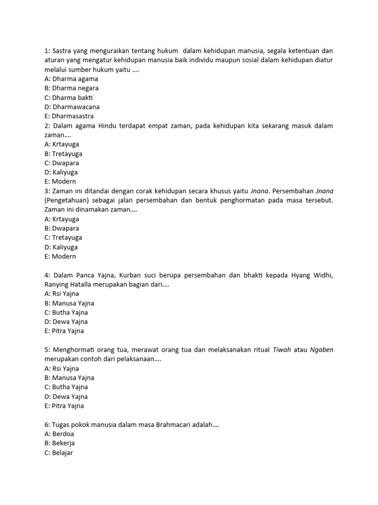 latihan soal kelas x 2023 | PDF