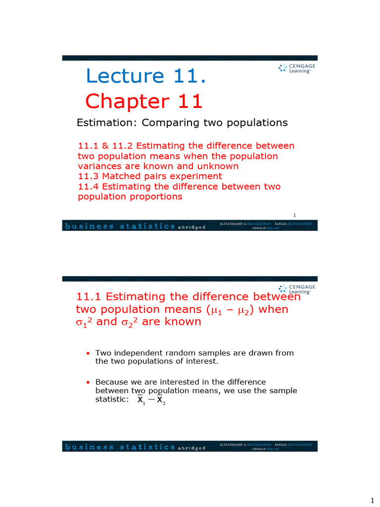 Lecture 11 Pdf Estimation Theory Variance