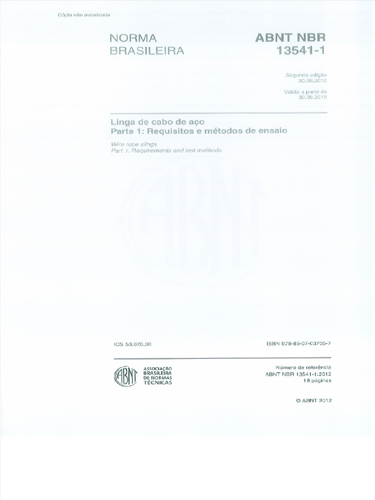 Document - Onl - NBR 13541 1 2012 | PDF