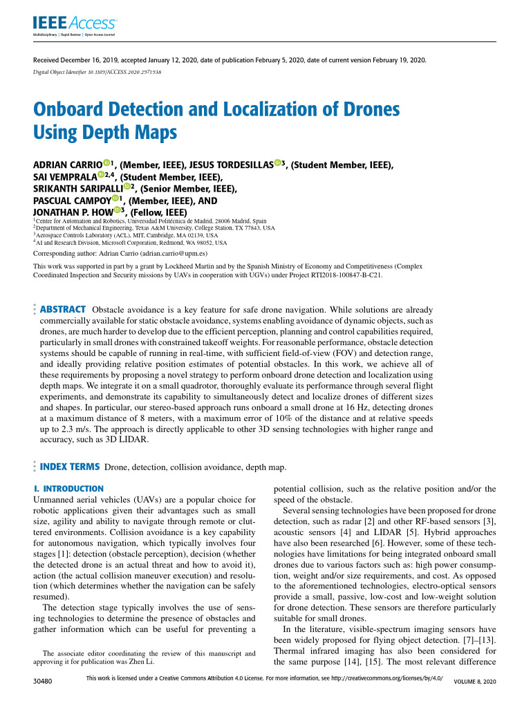Onboard Detection And Localization Of Drones Using Depth Maps Pdf Image Segmentation