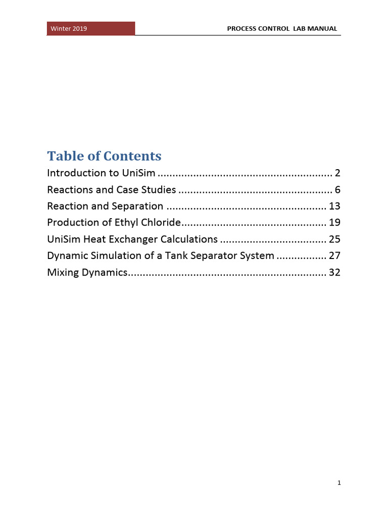 ManTech Lab Manual 2019 | PDF | Chemical Reactions | Chemical Reactor