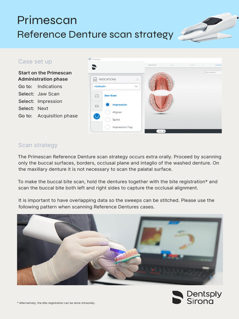 DIM Flyer Primescan Scan Strategy Web EN | PDF | Dentures | Dentistry ...