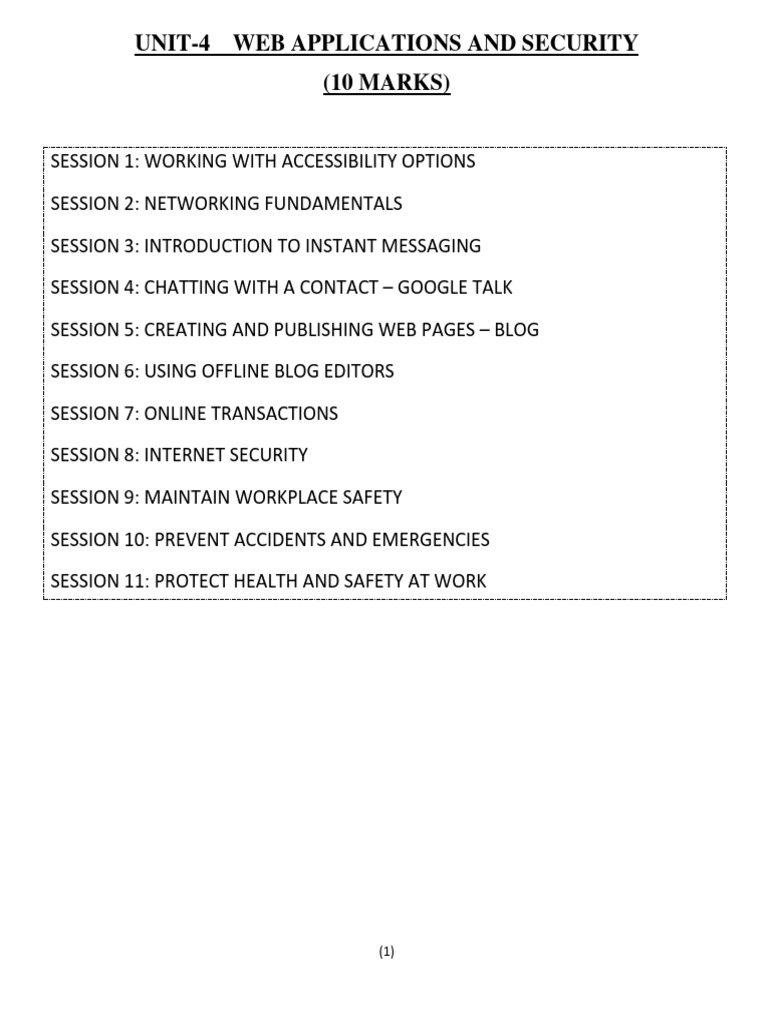 Part B Unit 4 Web Application And Security Edited Pdf Internet Access Instant Messaging