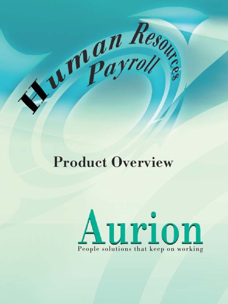 Aurion_Product_Overview_May_2006 | Payroll | Employment