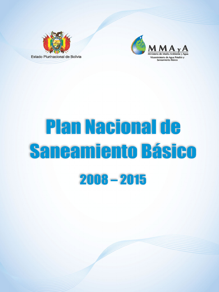 Plan Nacional de Saneamiento Basico | Descargar gratis PDF | Saneamiento | Agua