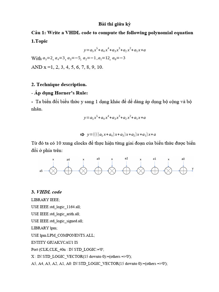 Bài Thi Gi A K Moi | PDF