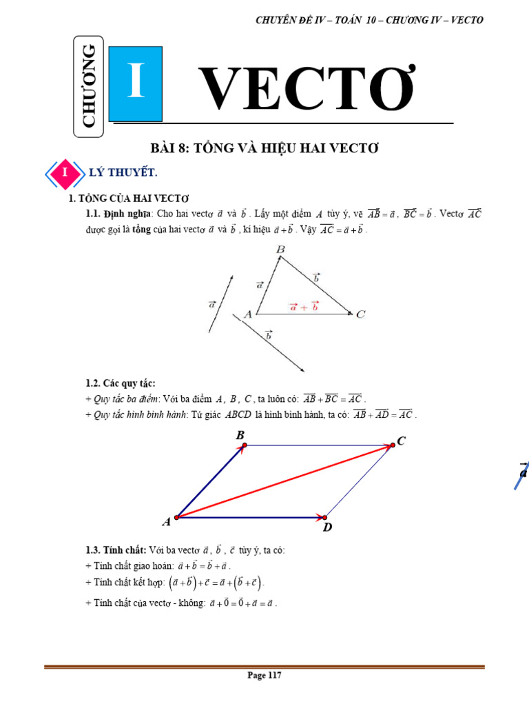 Tổng & Hiệu hai vecto | PDF