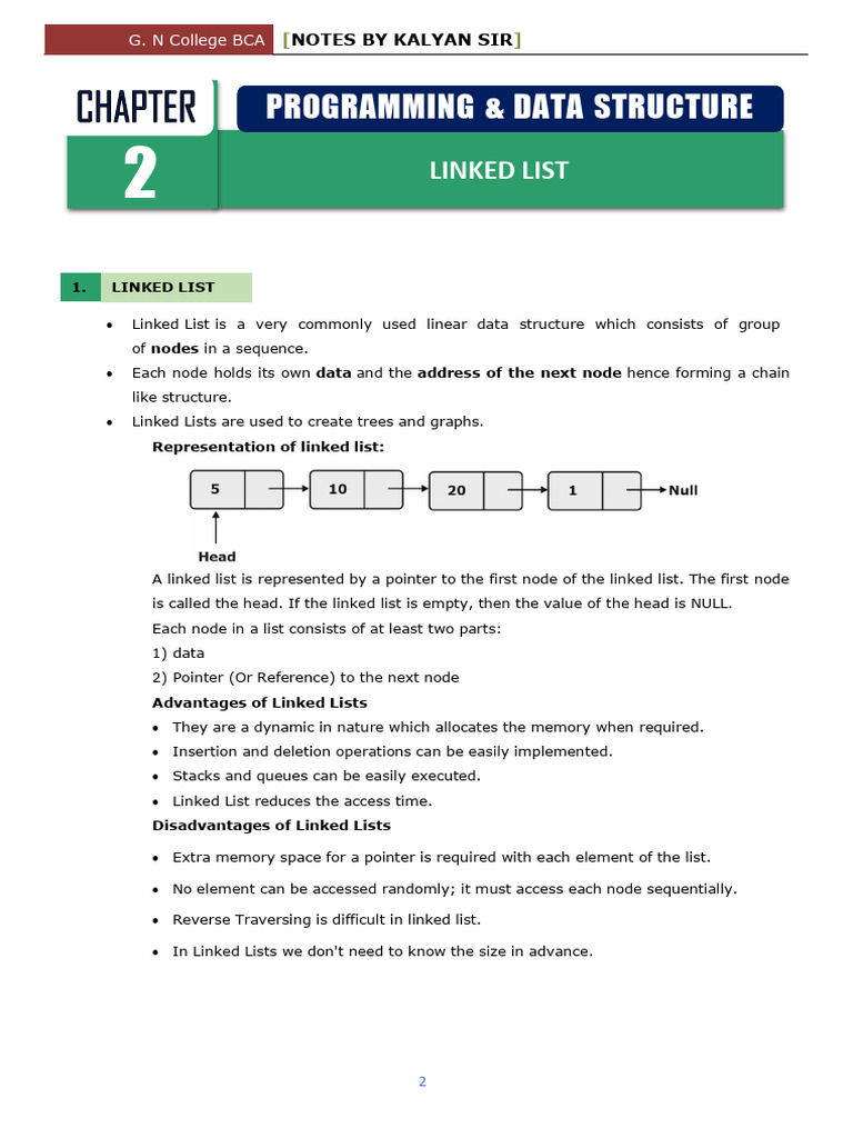 Link List | PDF | Pointer (Computer Programming) | Data
