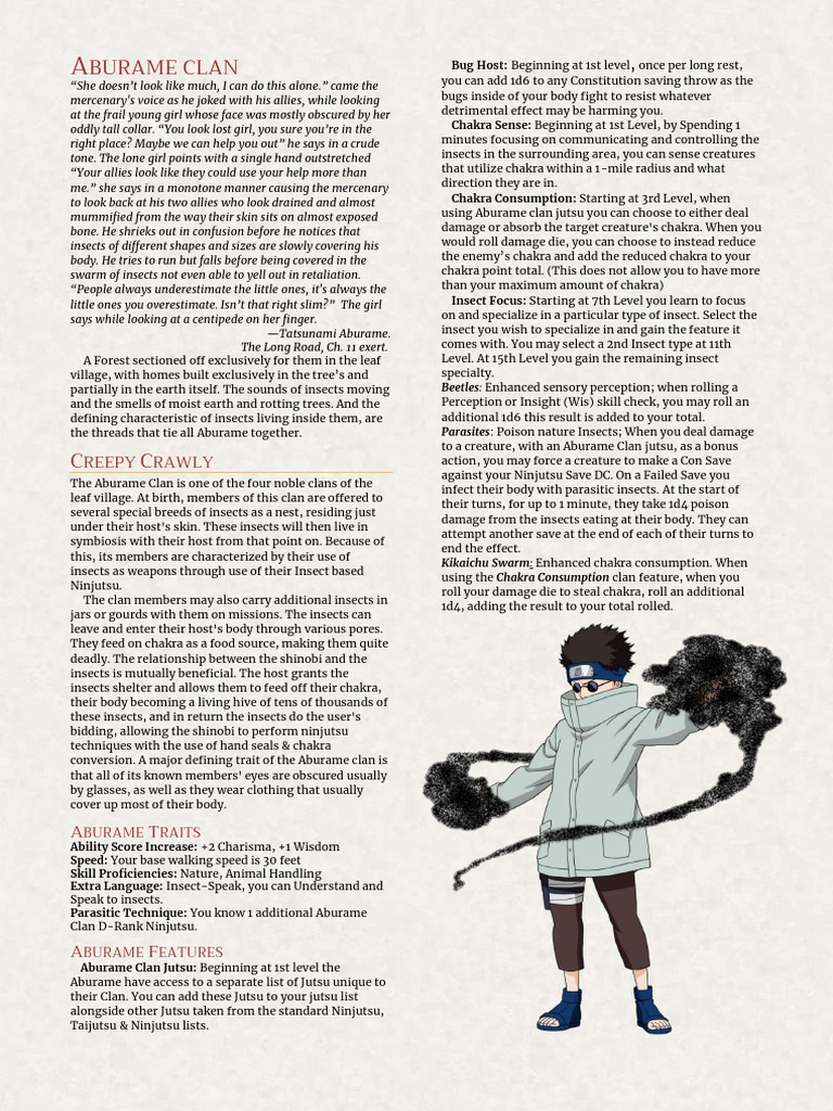 Naruto 5e Full Document 18 | PDF | Insects