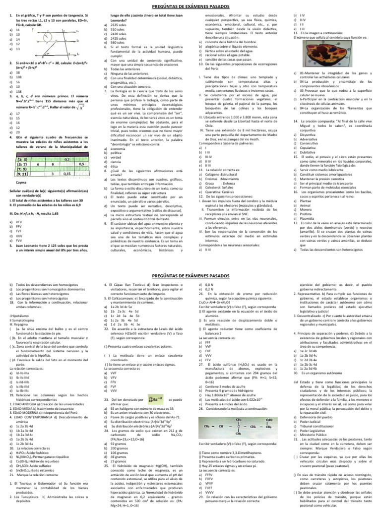 Preguntas de Examenes Pasados 08.12.2023 | PDF | Neurona | Ácido