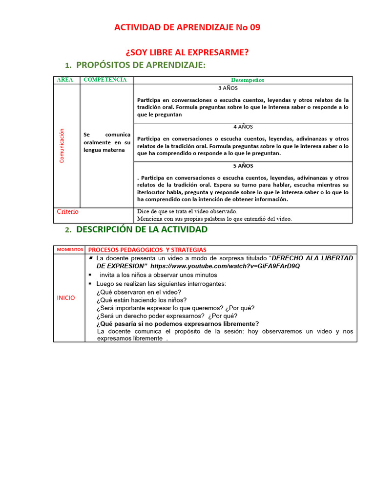 Actividad de Aprendizaje N 09 | PDF | Ciencia cognitiva | Cognición