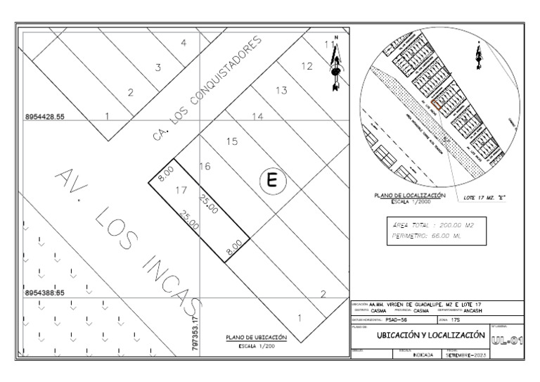 Plano de Ubicacion - Ubicación - Localización - A3 | PDF