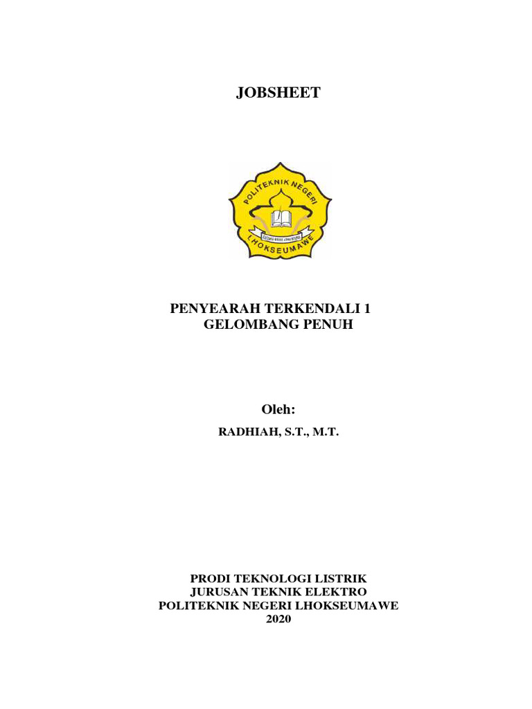 Praktikum Penyearah Terkendali 1 Ф | PDF