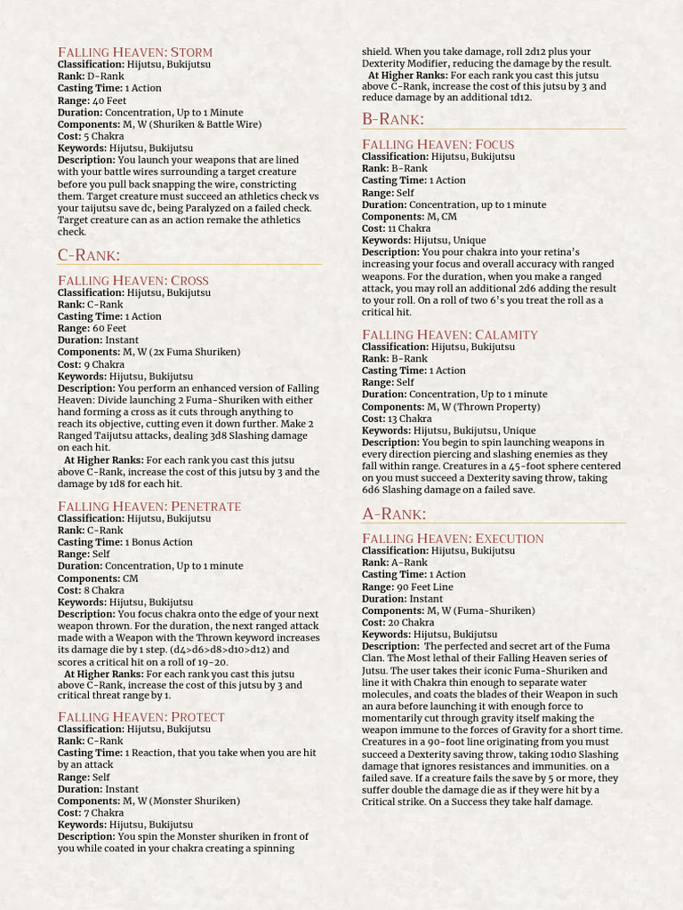 Naruto 5e Full Document 25 | PDF