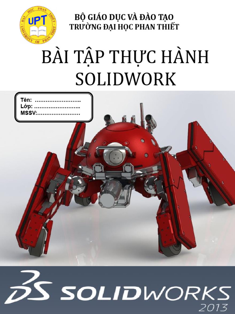 Bai Tap Solidwork Upt | PDF